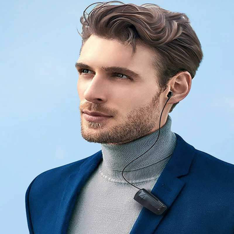 Fineblue F520 Wireless Retractable Clip-on Earphones